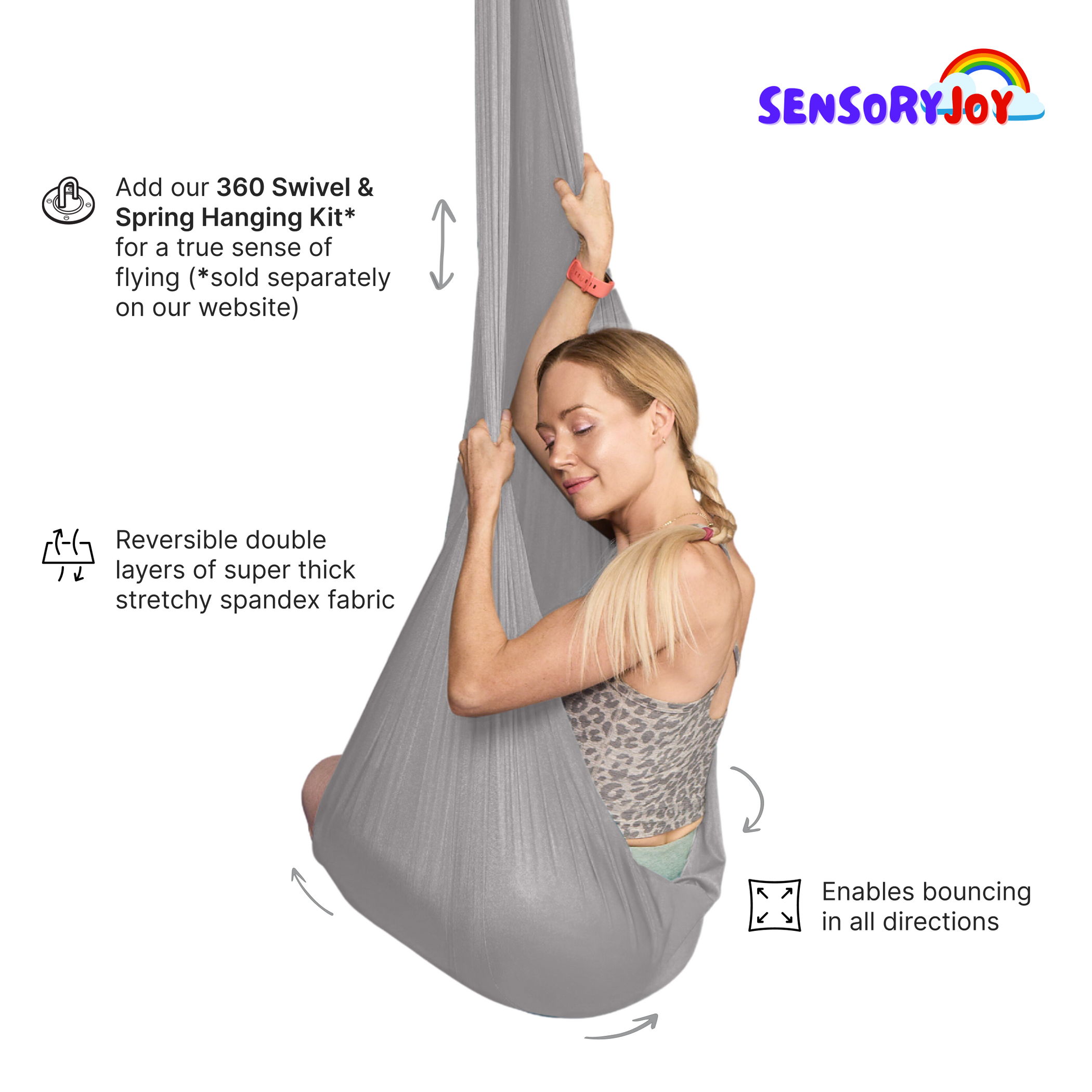 Sensory Swing: Sensory Joy™ Cuddle Swing for Teens/Adults