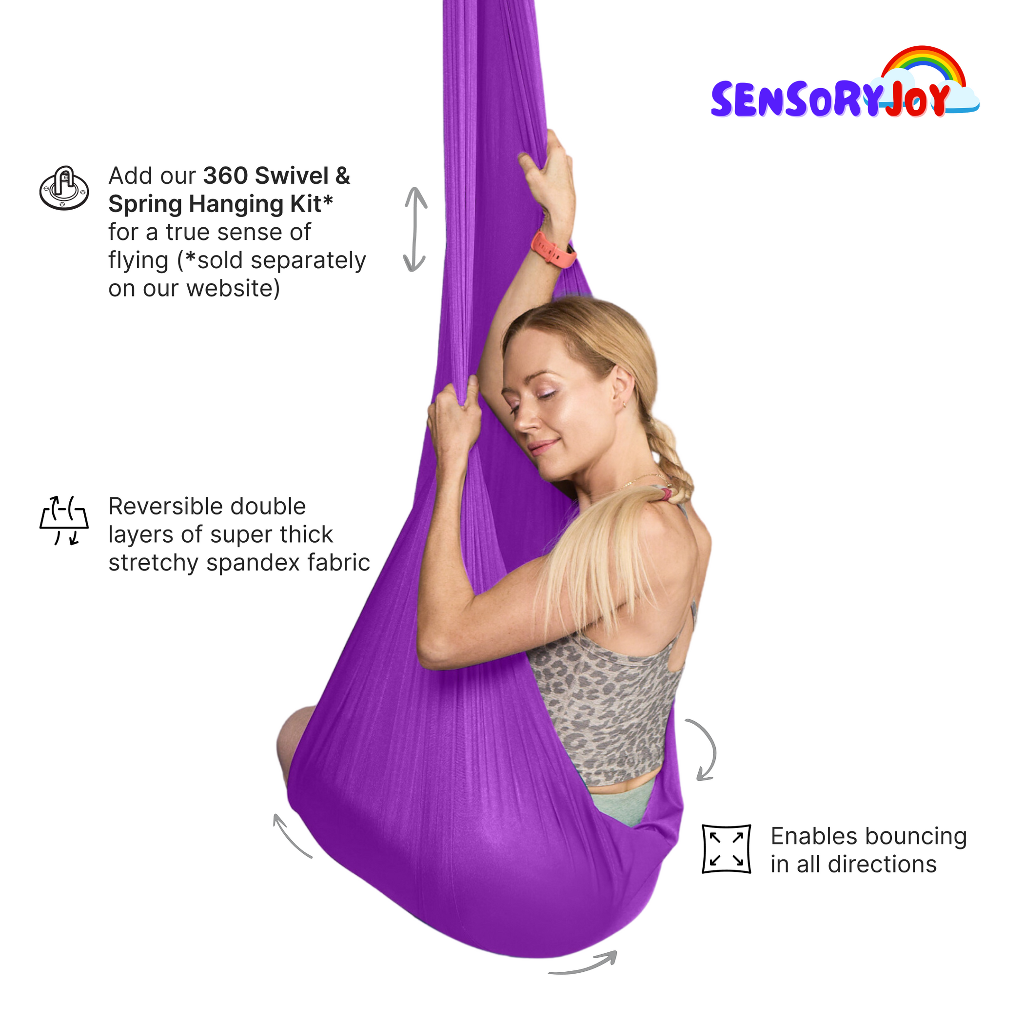 Sensory Swing: Sensory Joy™ Cuddle Swing for Teens/Adults